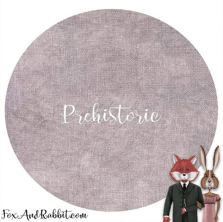 36, 40 count Hand Dyed Linen - Prehistoric by Fox and Rabbit – A Stitch ...