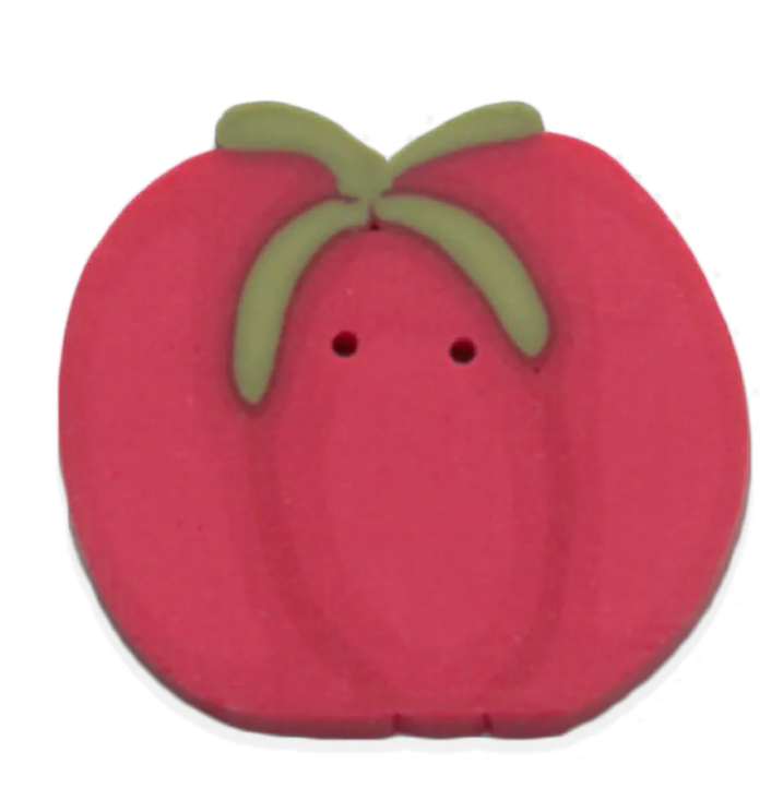 Large Cherry Tomato Button | A Stitch in Time